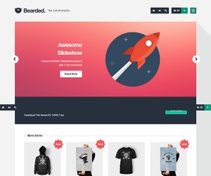 Bearded free responsive wordPress theme