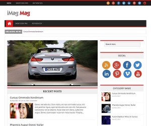 iMag Mag Pro wordpress theme - Free responsive wordpress theme