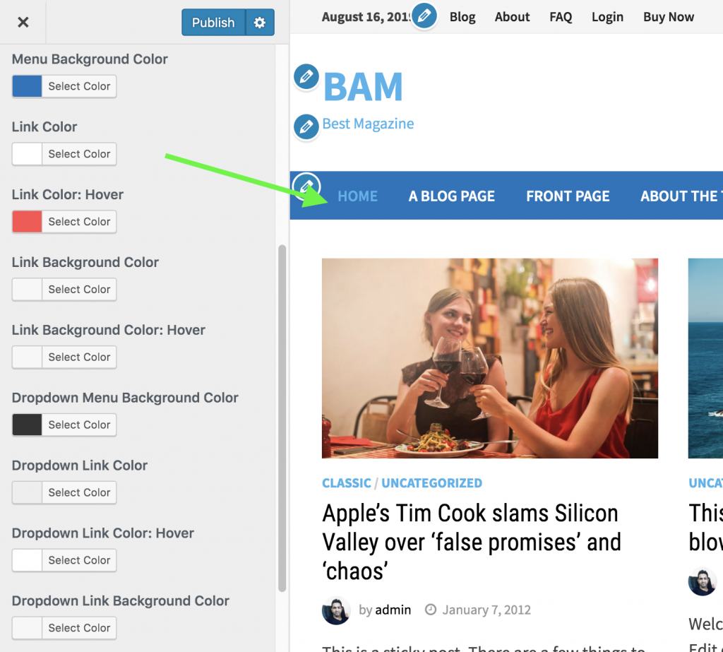 Bam WordPress Theme Documentation-ThemezHut